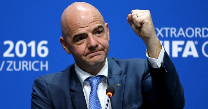 New FIFA chief Infantino vows to 'revive football' & 'build bridges ...