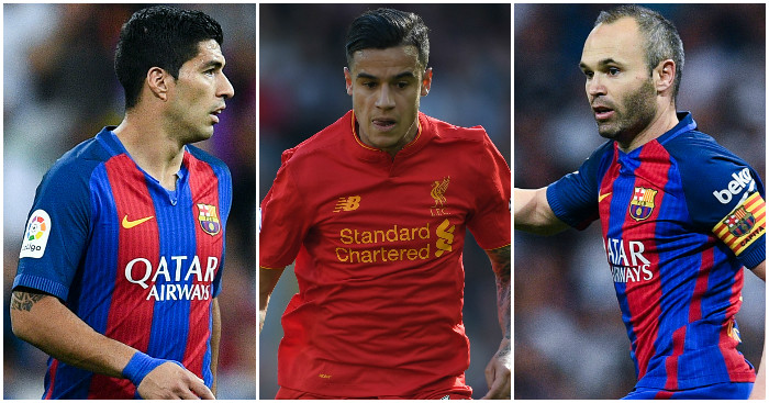 Ageing Iniesta & Suarez link key to Barca's Coutinho bid | TEAMtalk