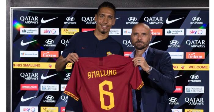 Man Utd defender Smalling completes surprise loan move to Roma