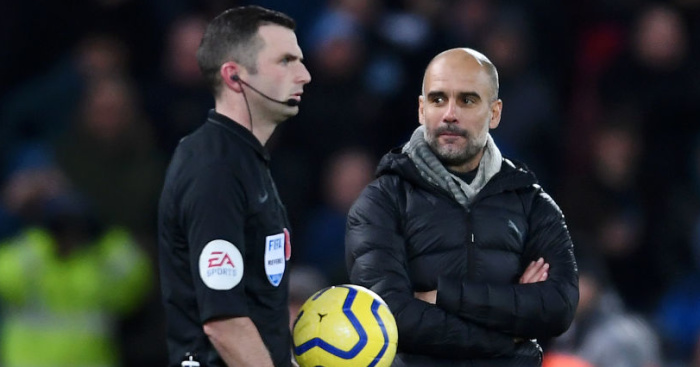 No FA charge for Pep after approaching ref Oliver