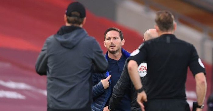 Lampard regrets Klopp spat but claims Liverpool staff 'crossed the line'