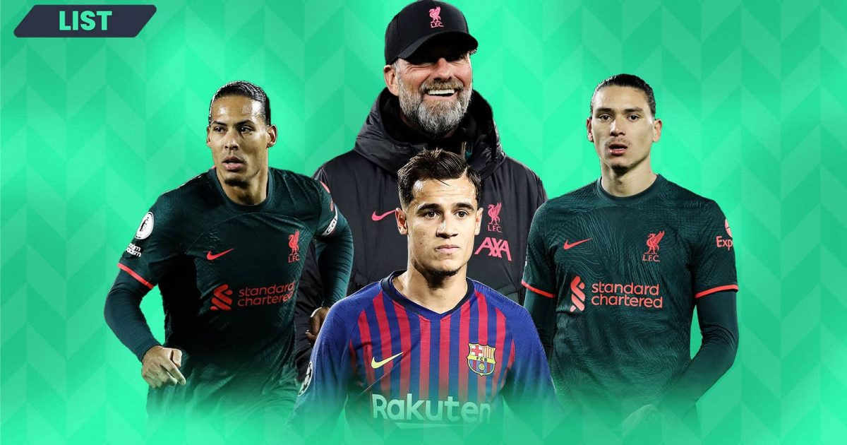 How the transfer net spend at Liverpool compares with their Premier ...