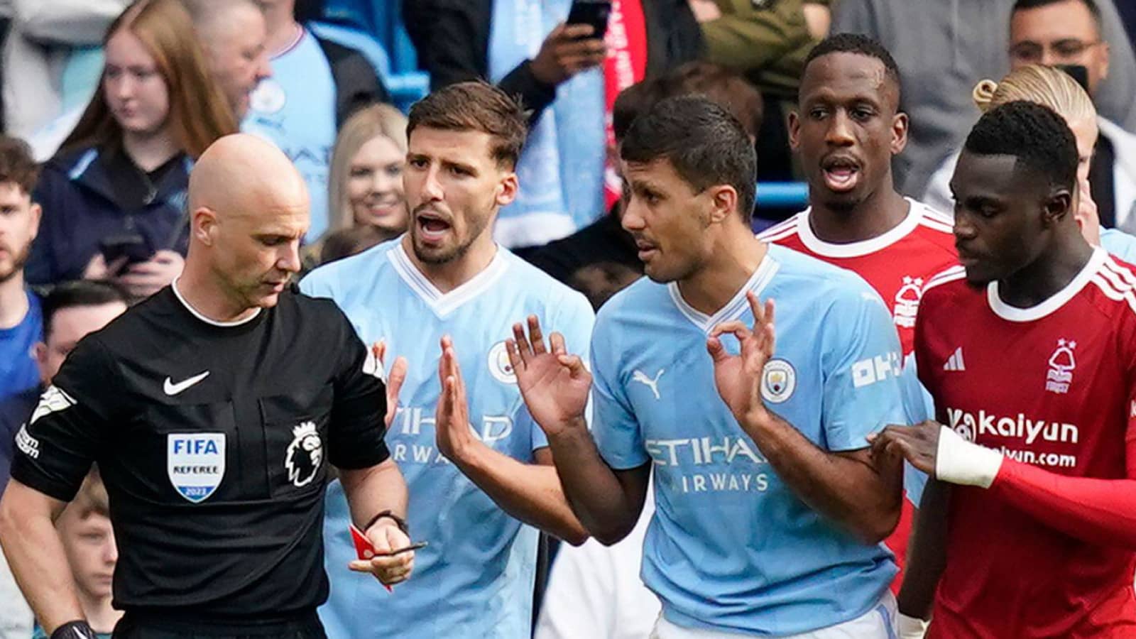Pep Guardiola takes Rodri to task over red card as key Man City man set to miss Arsenal showdown