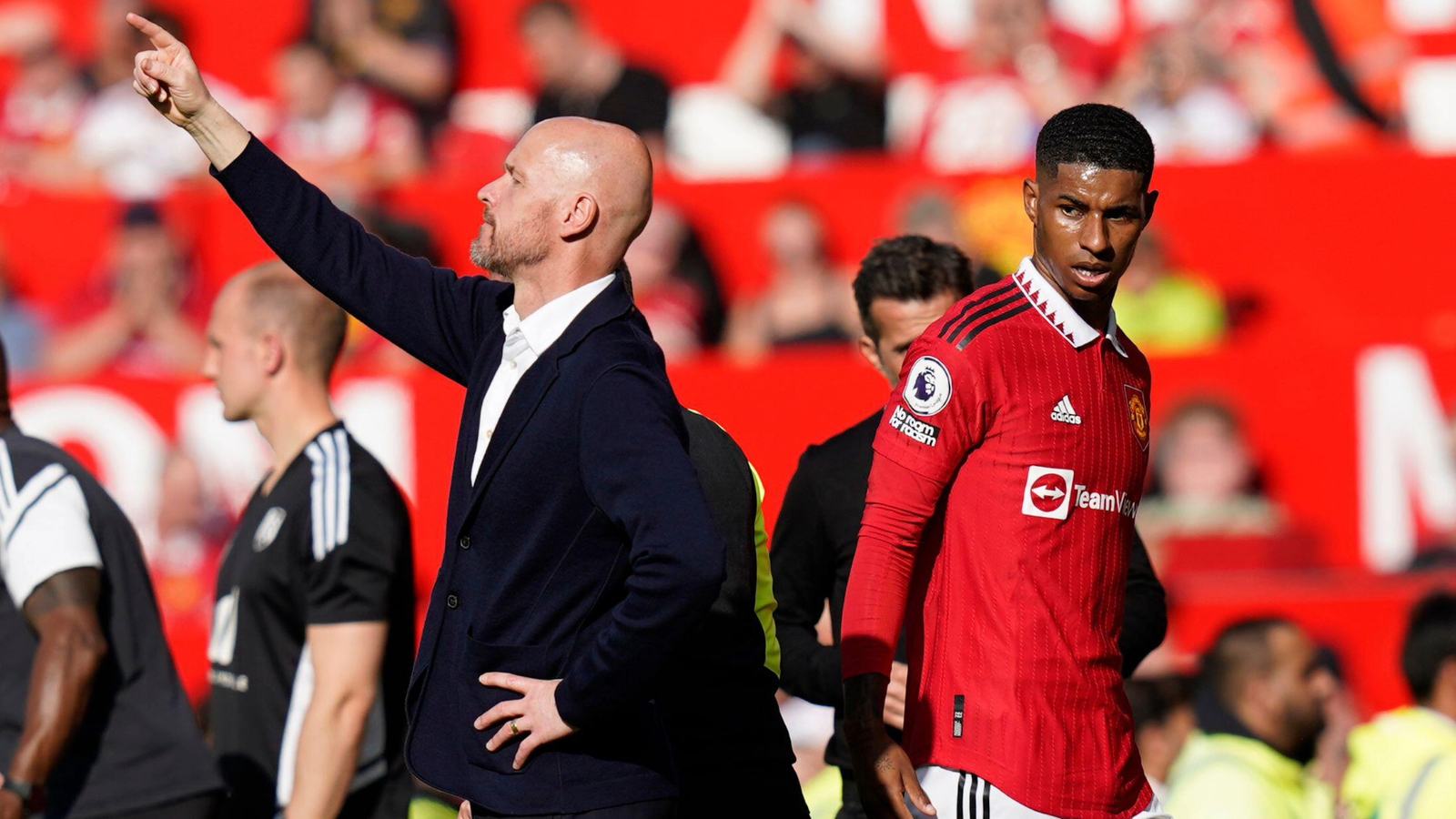 Ten Hag vows to 'deal with' Marcus Rashford after Man Utd star is omitted from squad due to ...