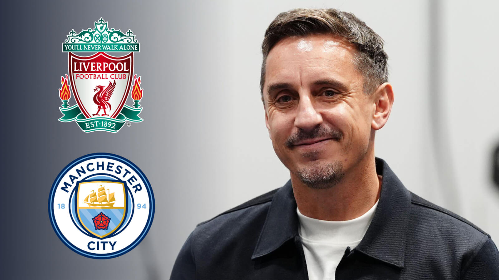 Gary Neville predicts demolition job in Liverpool vs Man City, with ...