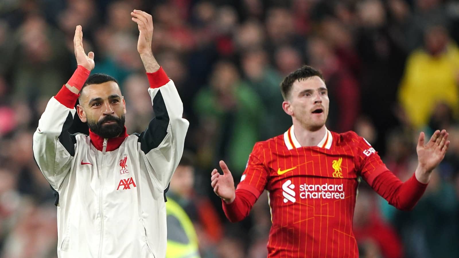 Liverpool transfers: Mo Salah, Andy Robertson in talks to join same club